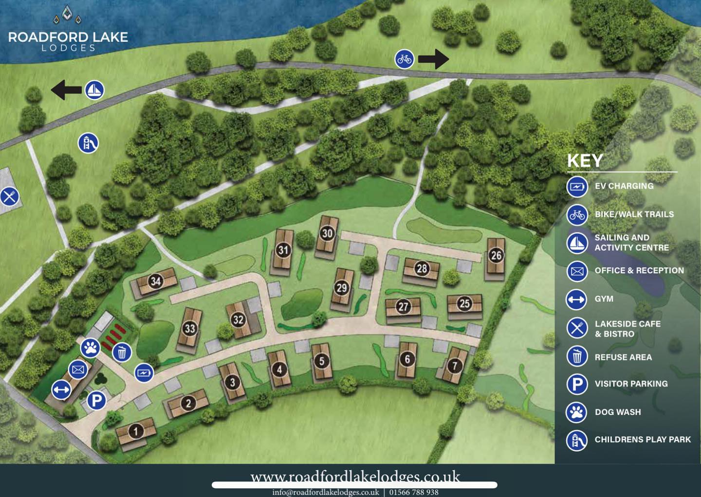 How far is the park to Roadford Lake? - Roadford Lake Lodges